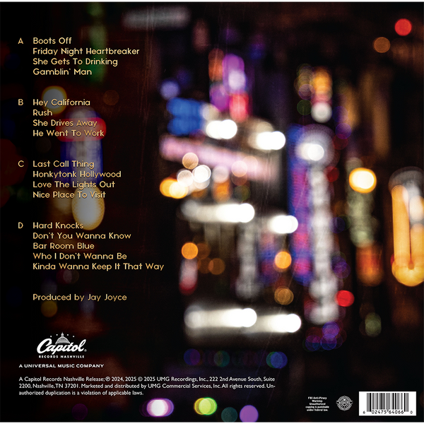 Honkytonk Hollywood (2LP-Vinyl-Gold) - Jon Pardi Official Store
